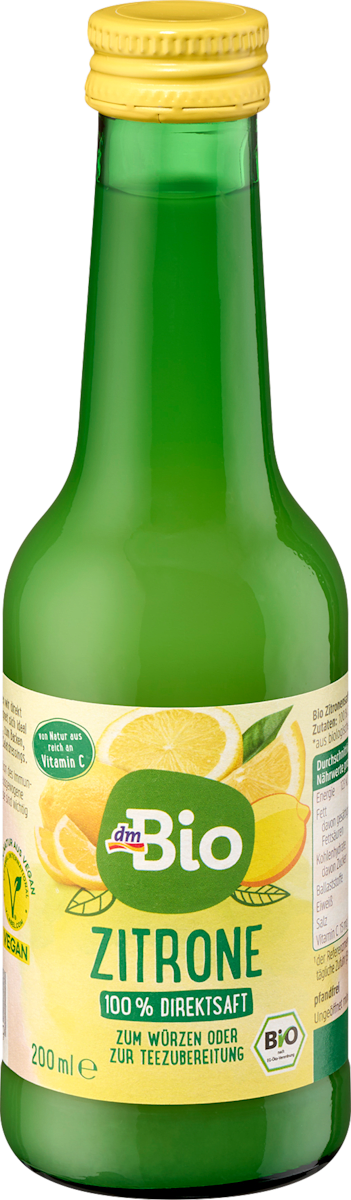 dmBio Direktsaft, Zitrone, 200 ml dauerhaft günstig online kaufen | dm.de