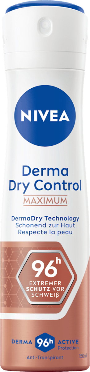 NIVEA Antitranspirant Deospray Derma Dry Control Maximum, 150 ml ...