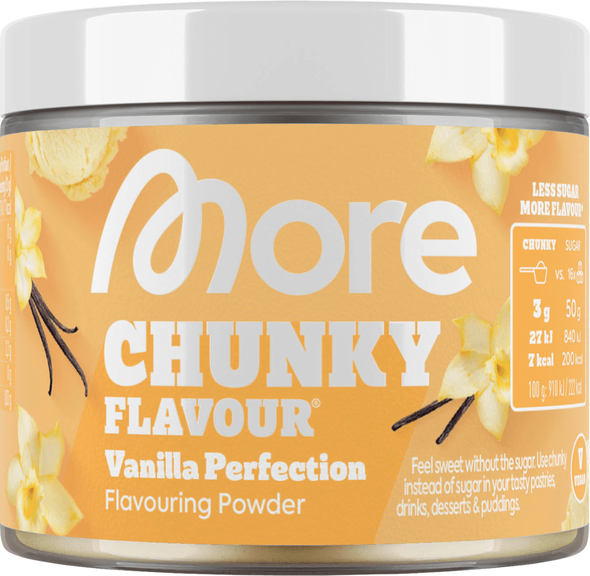 More Nutrition Süßungsmittel, Chunky Flavour Vanilla Perfection, 90 g ...