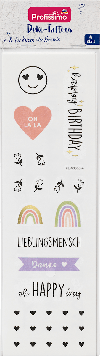 Profissimo Deko-Tattoos, 4 Bl dauerhaft günstig online kaufen | dm.de