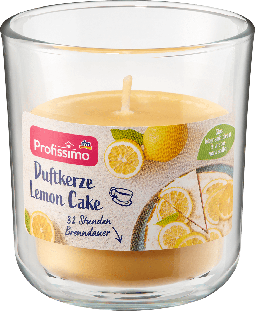Profissimo Illatgyertya üvegben citromos torta illattal, 1 db | dm.hu
