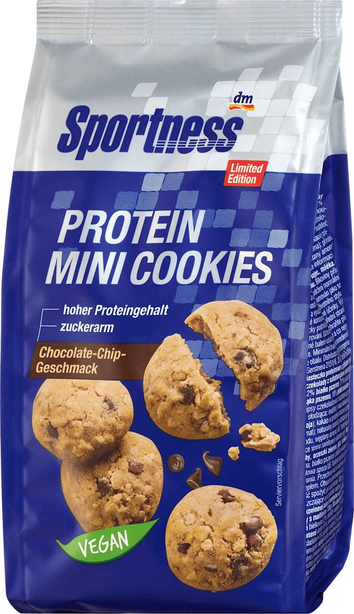 Sportness Protein Mini Cookies, Chocolate Chip Geschmack, 125 g ...