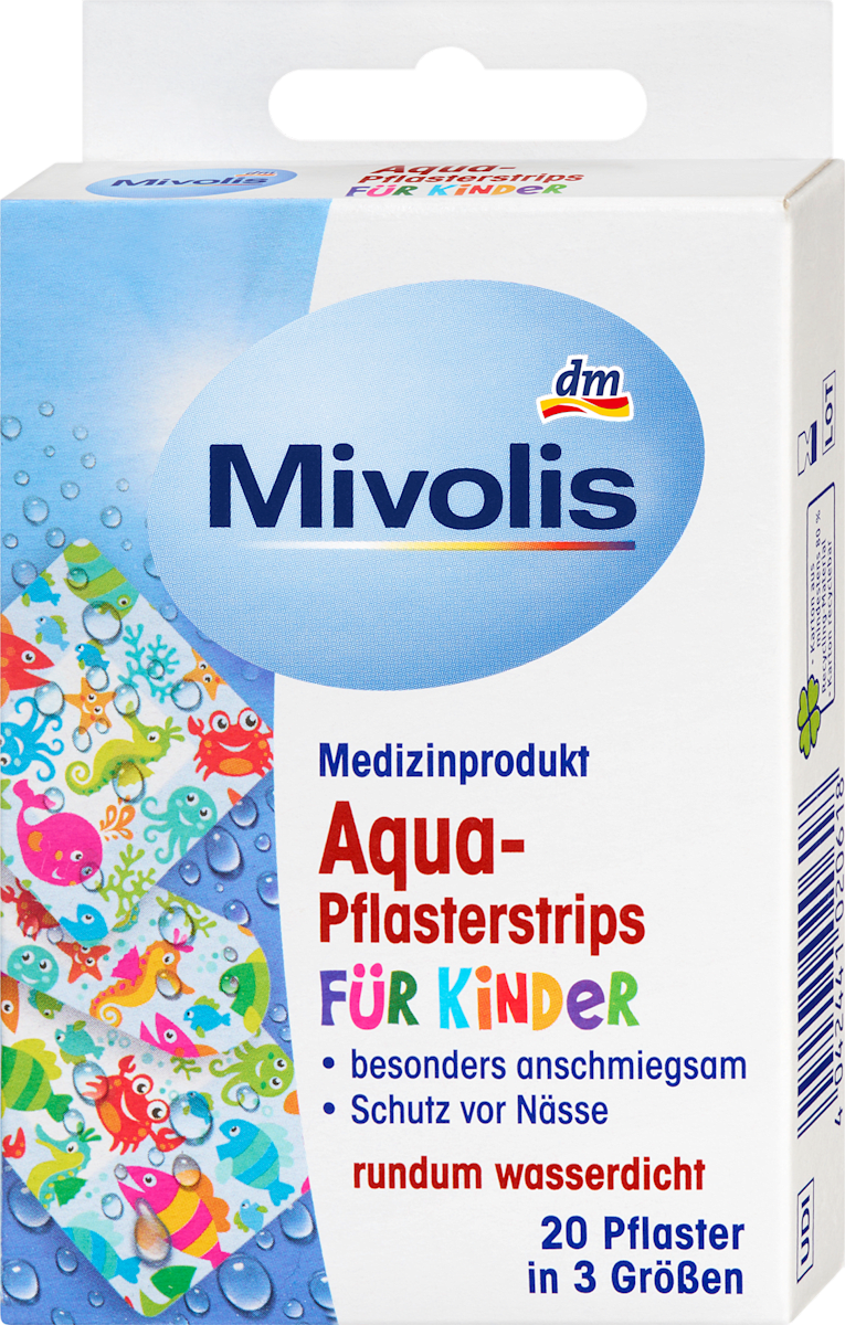 Mivolis Aqua-Pflasterstrips für Kinder, 20 St dauerhaft günstig online ...