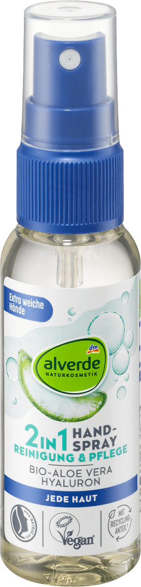 alverde NATURKOSMETIK Почистващ спрей ръце 2в1, 50 ml | dm България