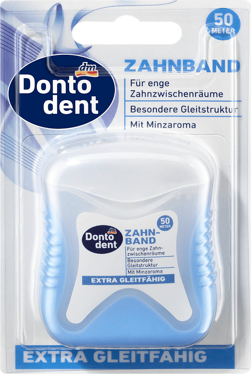 Dontodent Dontodent Zahnband extra gleitfähig, 50 m, 50 m dauerhaft ...