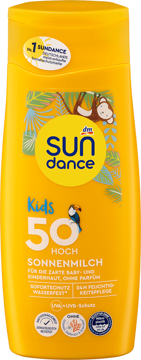 SUNDANCE Kids mlijeko za sunčanje, SPF50, 200 ml | dm Bosna i Hercegovina