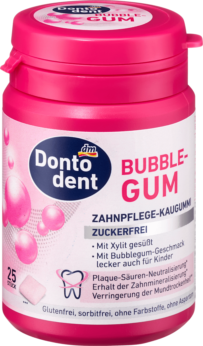 Dontodent žvýkačky Bubble-Gum, 25 ks | dm.cz