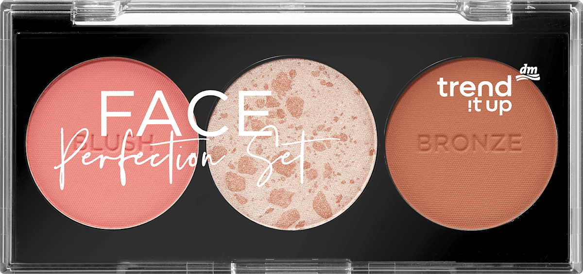 trend !t up FACE Perfection Set - paleta rumenilo, bronzer i hajlajter ...