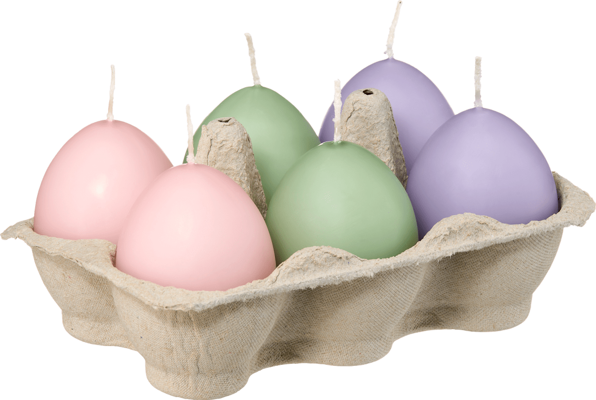 Profissimo Set okrasnih sveč v obliki jajčk, 6-delni, 1 kos | dm.si