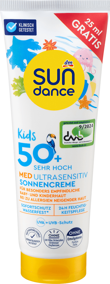 SUNDANCE Kids Med Ultra Sensitiv mlijeko za sunčanje za djecu, SPF 50 ...