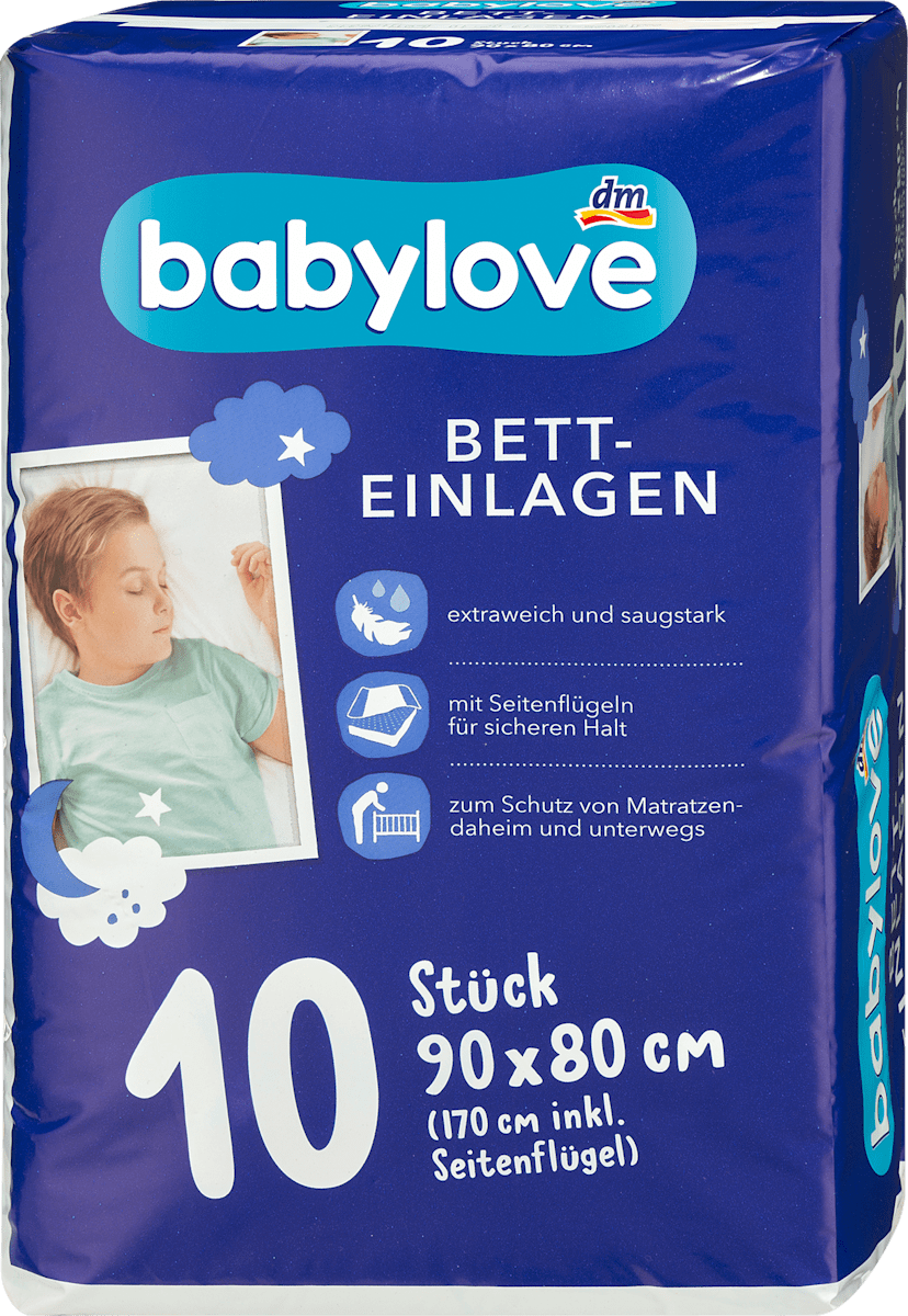 babylove Nepromočiva podloga za krevet, 90 x 80 cm, 10 kom. | dm.hr