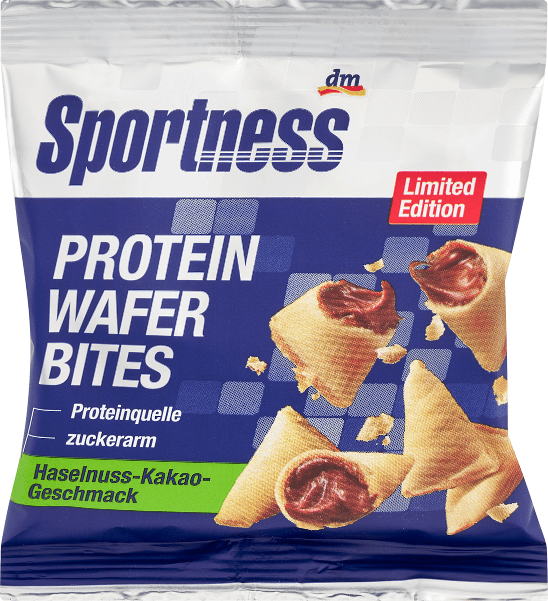 Sportness Protein Wafer Bites Haselnuss-Kakao, 30 g | dm.at