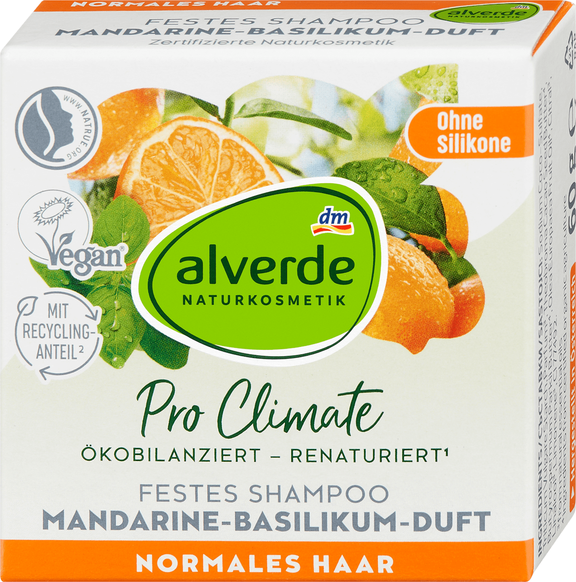 alverde NATURKOSMETIK Pro Climate čvrsti šampon za kosu - mandarina ...