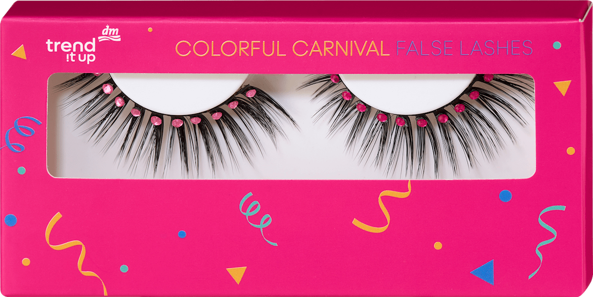 trend !t up Umetne trepalnice Colorful Carnival 020 (1 par), 2 kos | dm.si