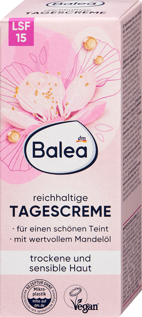 Balea Crema giorno nutriente con SPF15, 50 ml | dm Italia