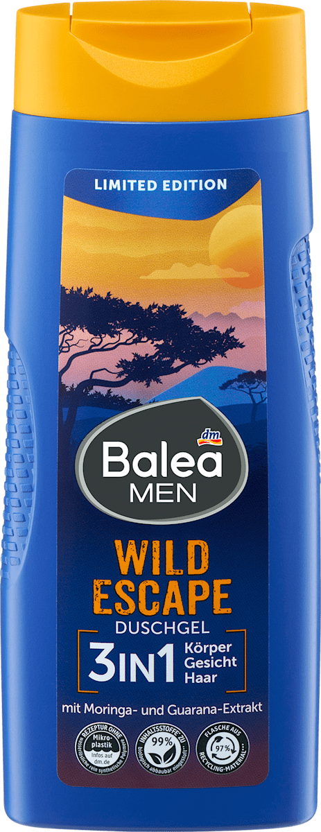 Balea MEN Душ гел 3в1 Wild Escape, 300 ml | dm България