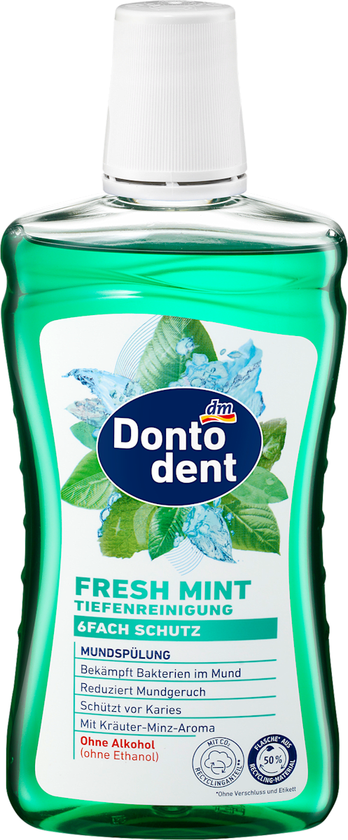Dontodent Fresh Mint tečnost za ispiranja usta, 500 ml | dm.rs