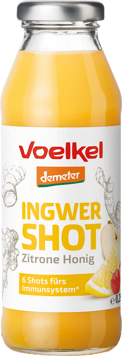 Voelkel Ingwer Shot Zitrone-Honig, 0,28 l | dm.at