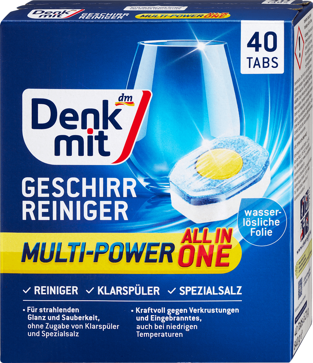 Denkmit tablety do myčky Multi-Power, 40 ks | dm.cz