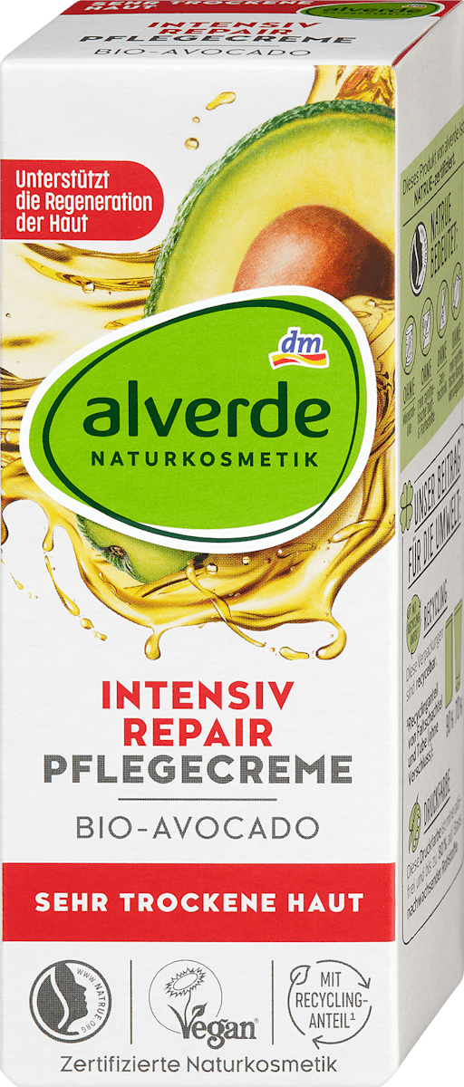 alverde NATURKOSMETIK Intenzíven regeneráló arckrém bio avokádóval ...