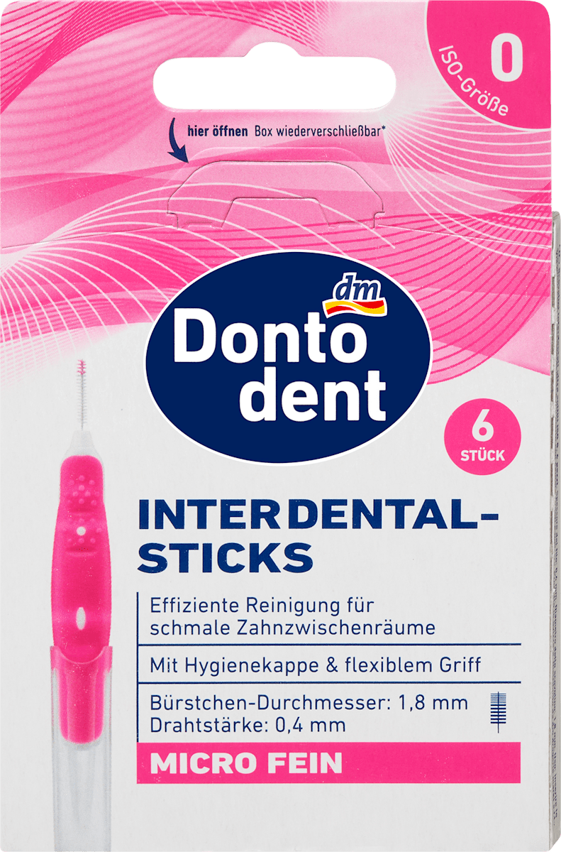 Dontodent Fogköztisztító kefe, mikrofinom, 6 db | dm.hu