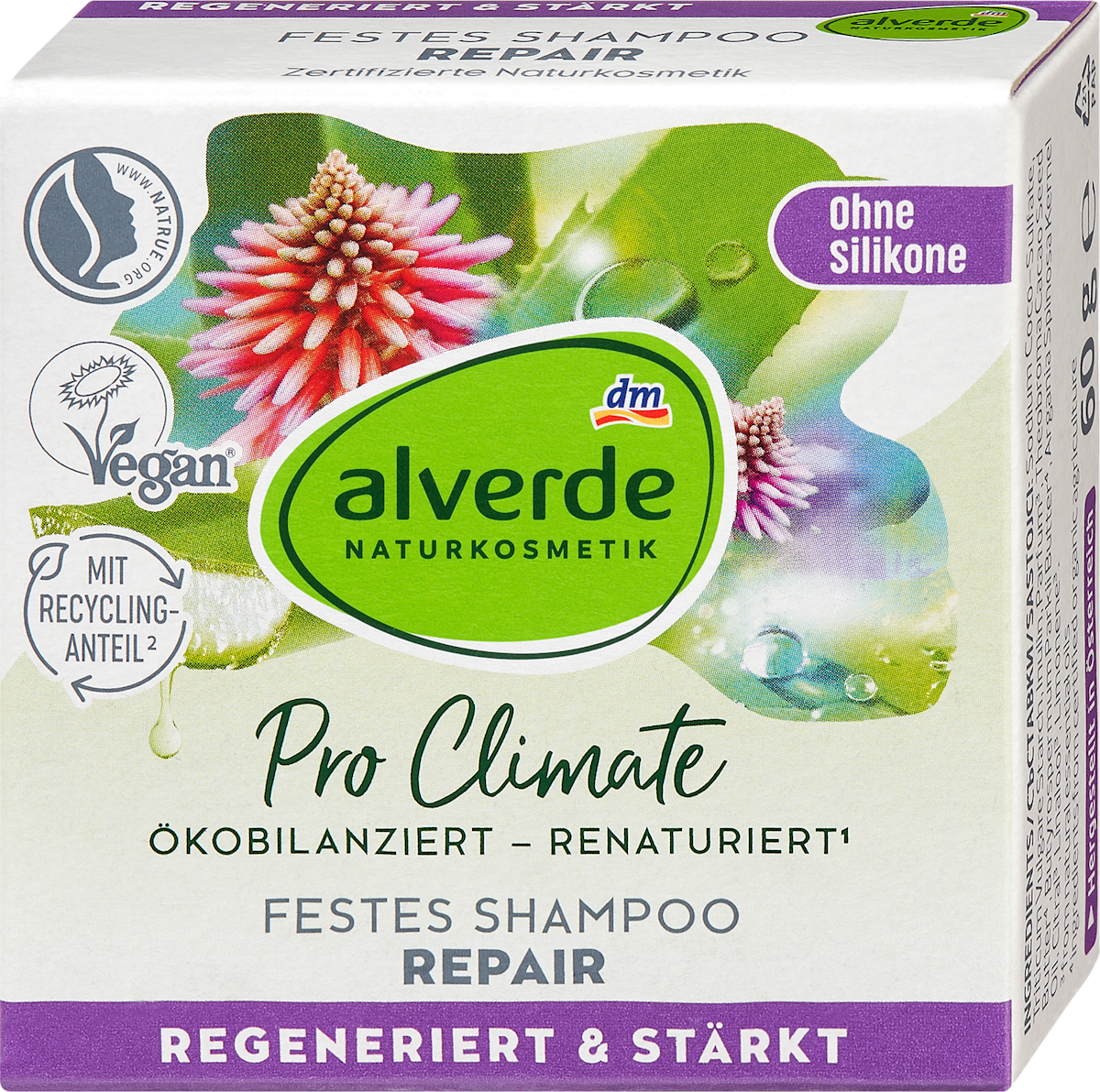 alverde NATURKOSMETIK Pro Climate REPAIR čvrsti šampon za kosu, 60 g ...