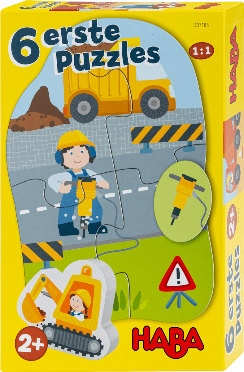 HABA Puzzle 6 erste Puzzles Baustelle, 471 g | dm.at