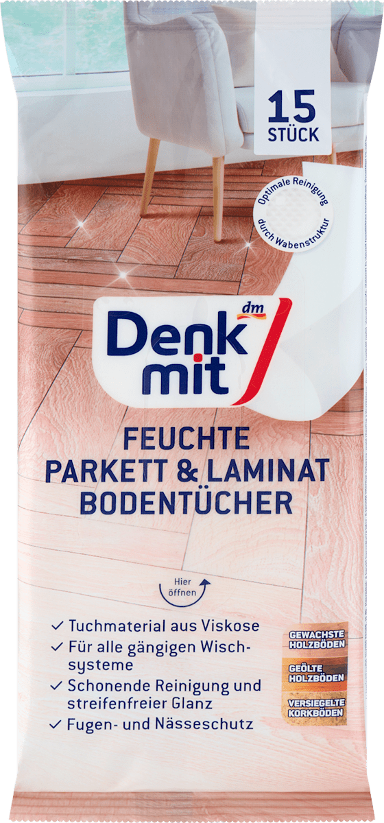 Denkmit Vlažne maramice za parket i laminat, 15 kom | dm.rs
