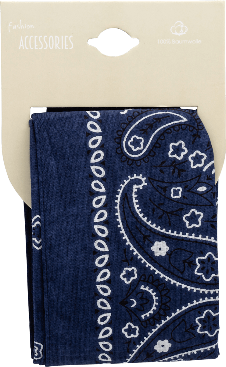 PURSET Bandana Paisley dunkelblau, 1 St | dm.at
