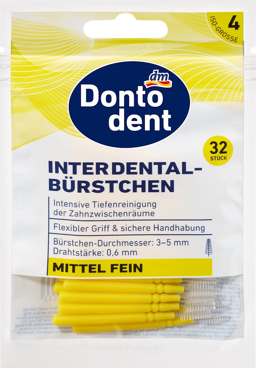 Dontodent Fogköztiszító kefe, közepesen finom, 32 db | dm.hu