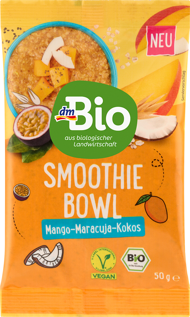 dmBio Smoothie Bowl, Mango-Maracuja-Kokos, 50 g dauerhaft günstig ...