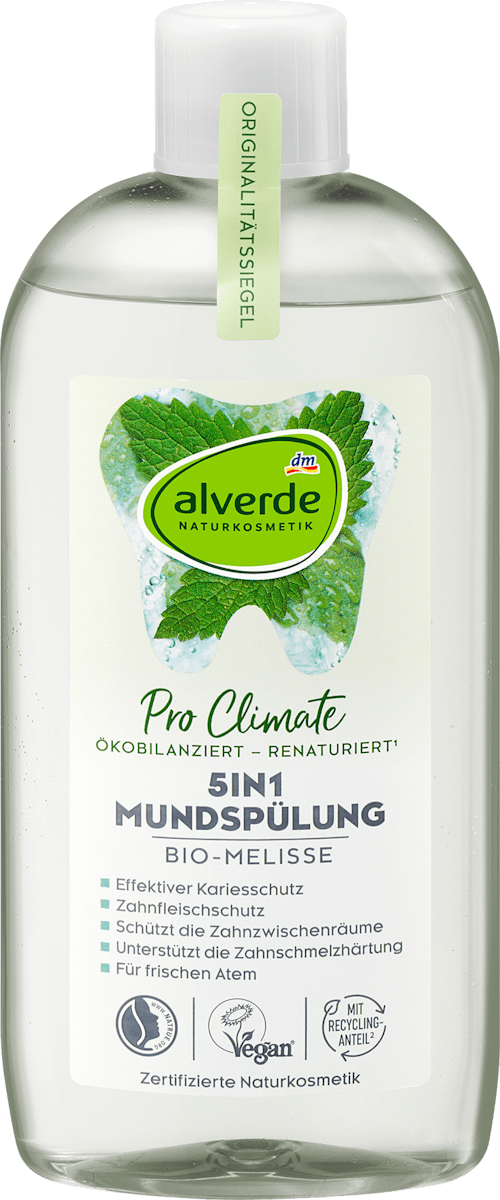 alverde NATURKOSMETIK Pro Climate ústní voda 5 v 1, 500 ml | dm.cz