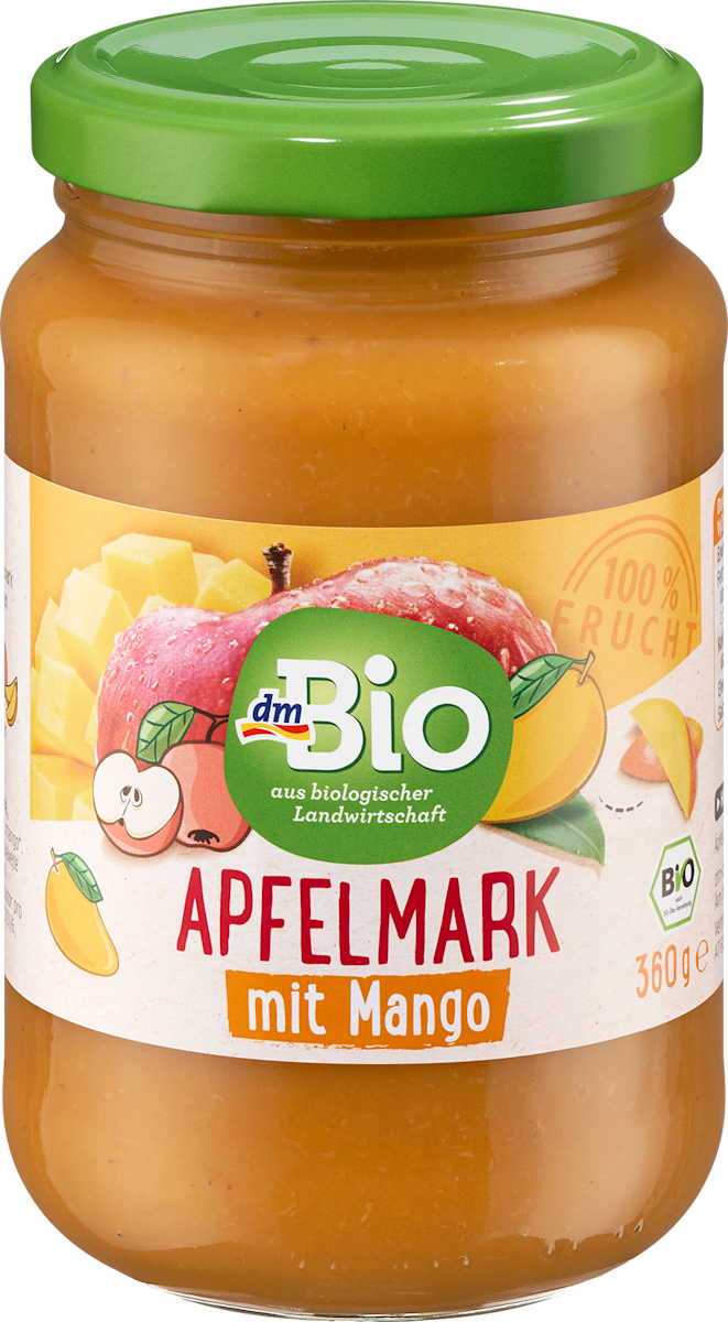 dmBio Fruchtmark Apfel mit Mango, 360 g dauerhaft günstig online kaufen ...