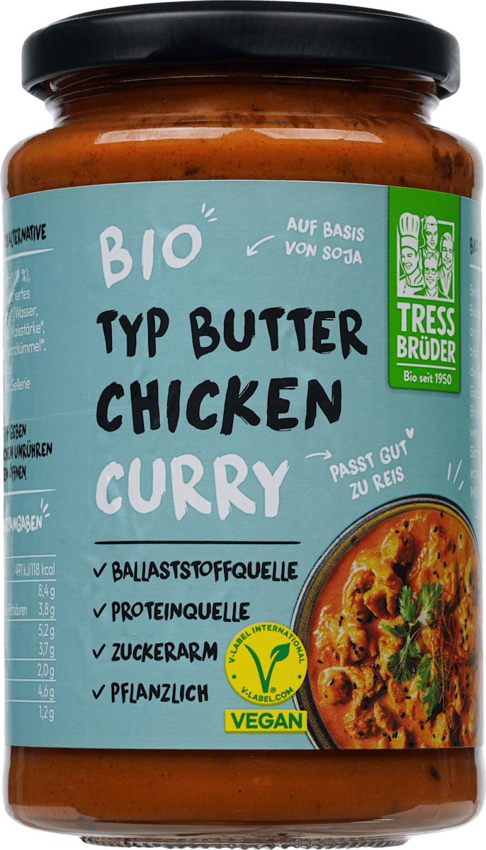 TRESSBRÜDER Fertiggericht, Typ Butter Chicken Curry, 375 g dauerhaft günstig online kaufen | dm.de