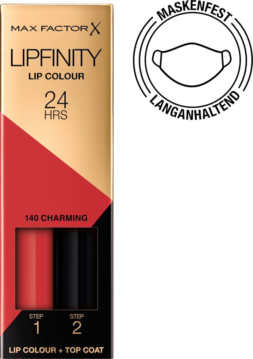 MAX FACTOR Lippenstift Lipfinity 140 Charming, 1 St dauerhaft günstig ...