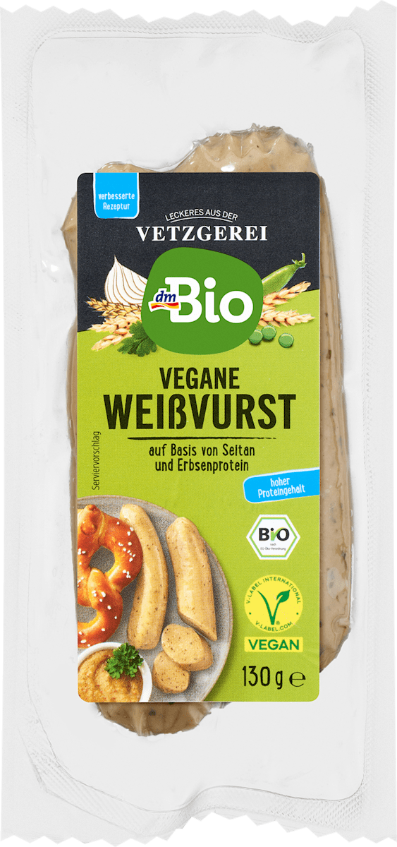 dmBio Vegane Weißvurst, 130 g dauerhaft günstig online kaufen | dm.de