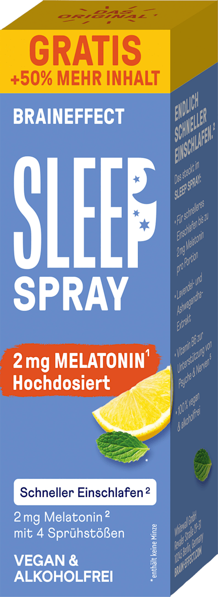 BRAINEFFECT Sleep Spray Strong, 30 ml dauerhaft günstig online kaufen ...