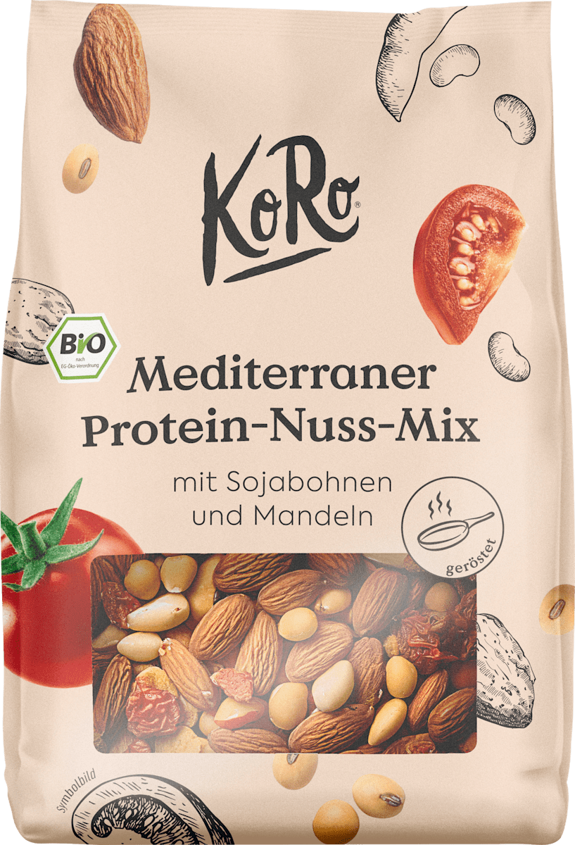 KoRo Nussmischung, Mediterraner Protein-Nuss-Mix, 160 g dauerhaft günstig online kaufen | dm.de