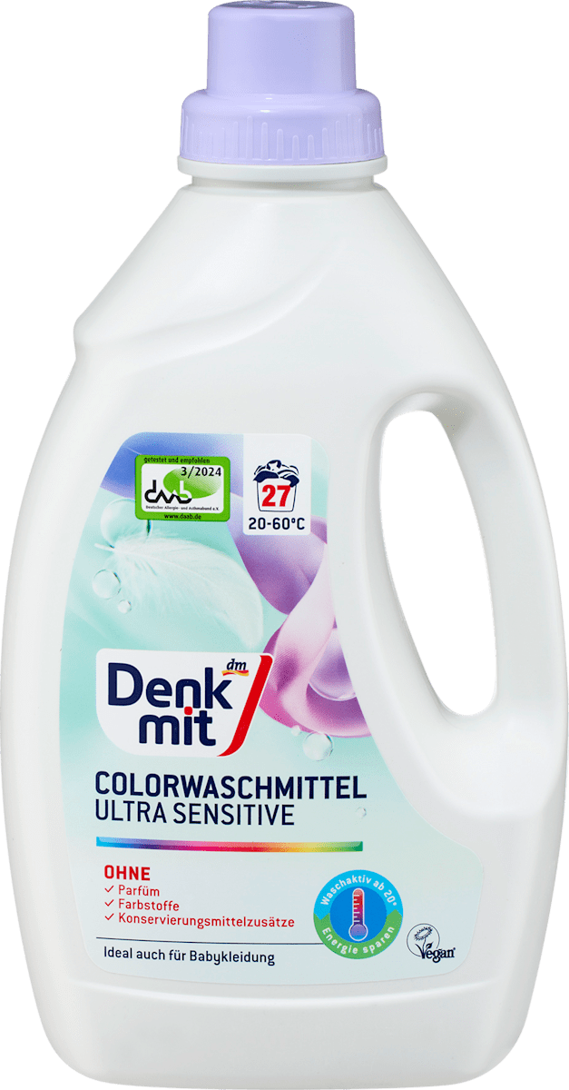 Denkmit Ultra Sensitive tečni detergent za veš u boji, 1,5 l | dm.rs