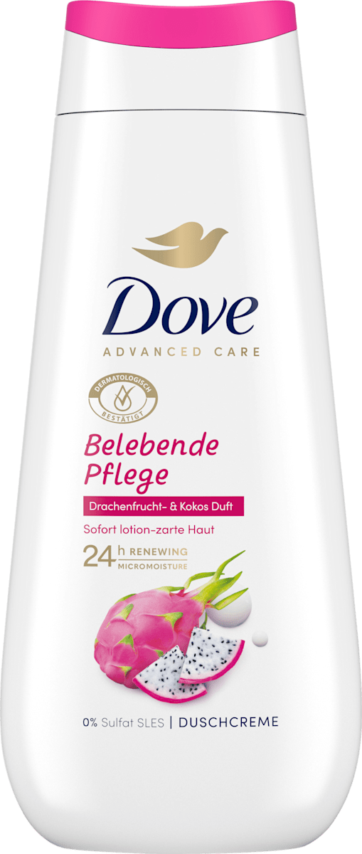 Dove Duschcreme Advanced Care Belebende Pflege, Drachenfrucht & Kokos ...