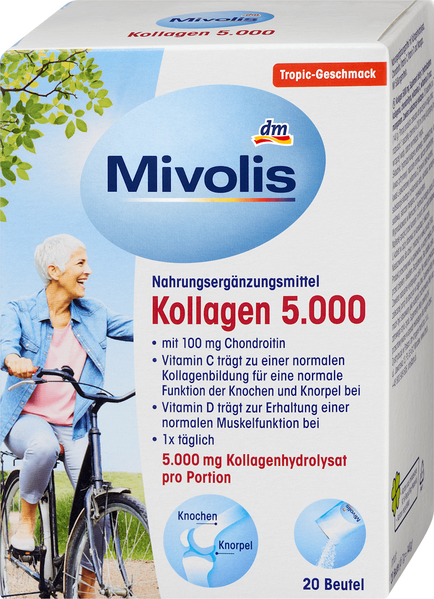 Mivolis Kollagen 5000, Beutel 20 St, 140 g dauerhaft günstig online kaufen | dm.de