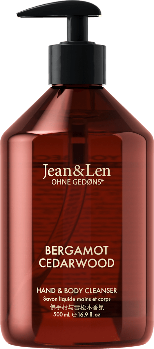 Jean&Len Flüssigseife Bergamot Cedarwood Hand & Body Cleanser, 500 ml ...