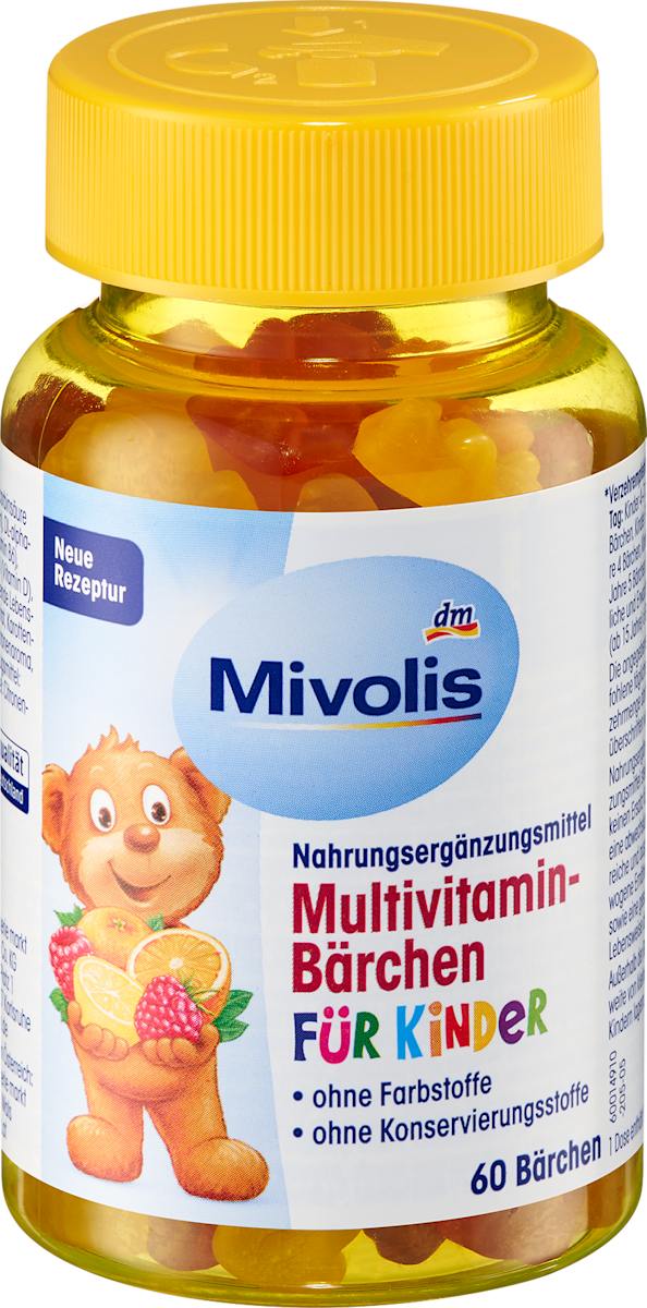 Mivolis Ursuleți cu multivitamine pentru copii, 60 buc | dm.ro