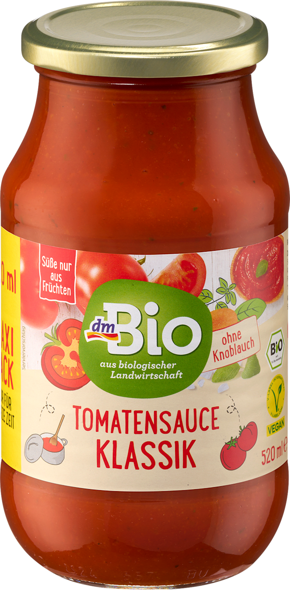 dmBio Sos od paradajza - klasik, 520 ml | dm Bosna i Hercegovina