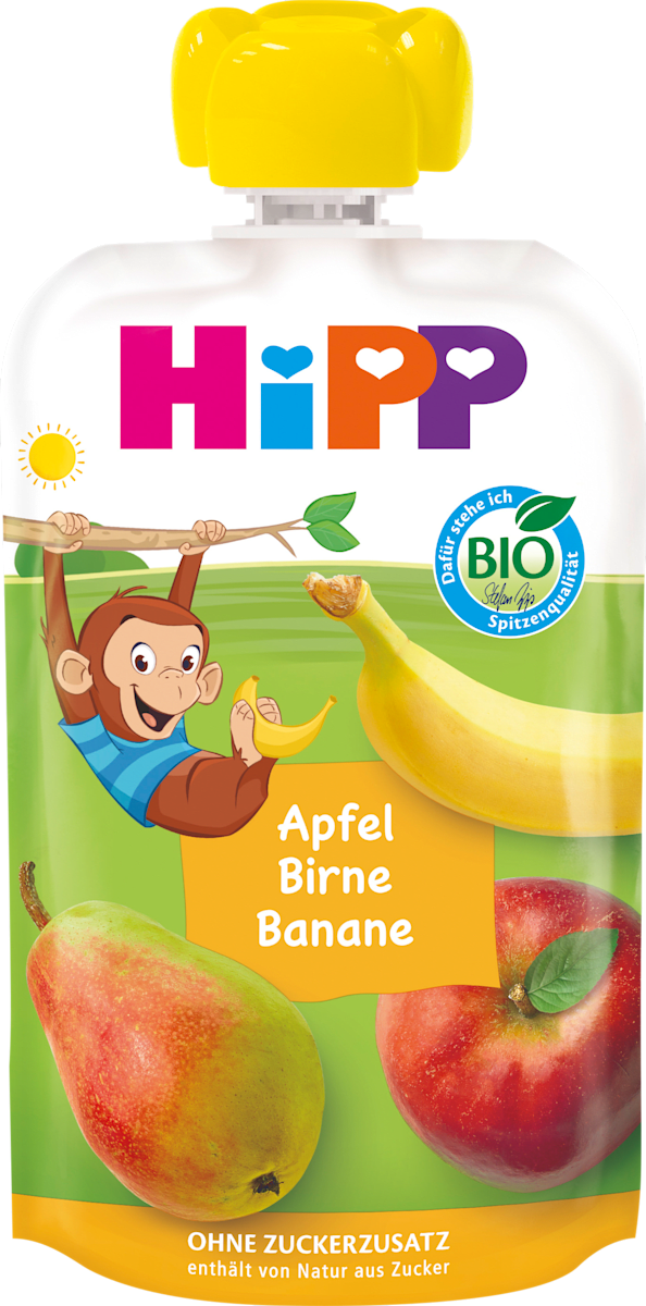 HiPP Quetschie Hippis Apfel-Birne-Banane ab 1 Jahr, 100 g dauerhaft günstig online kaufen | dm.de