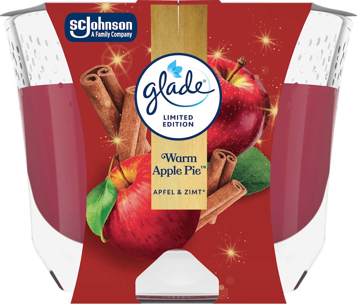 glade Duftkerze im Glas Warm Apple Pie 204g, 1 St dauerhaft günstig ...
