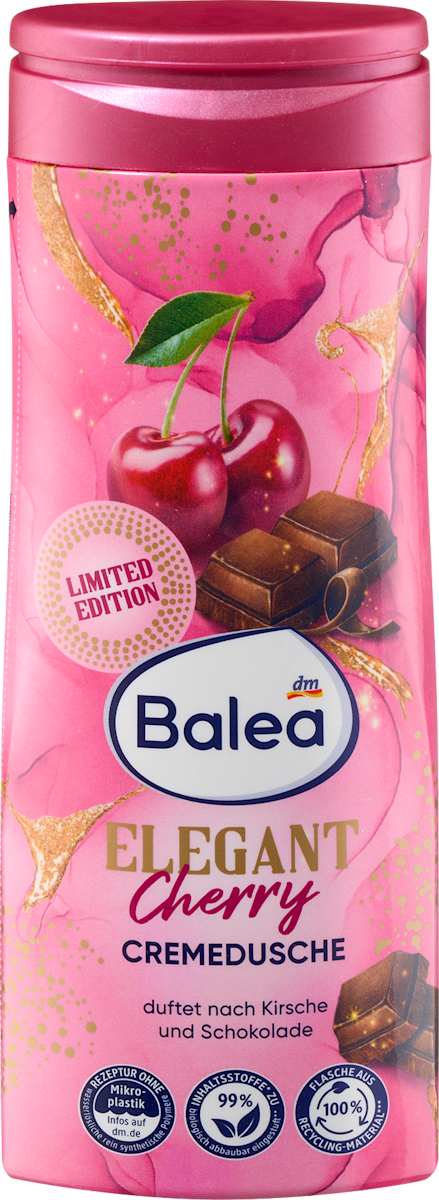 Balea Krémtusfürdő Elegant Cherry, cseresznye és csokoládé illattal, 300 ml | dm.hu