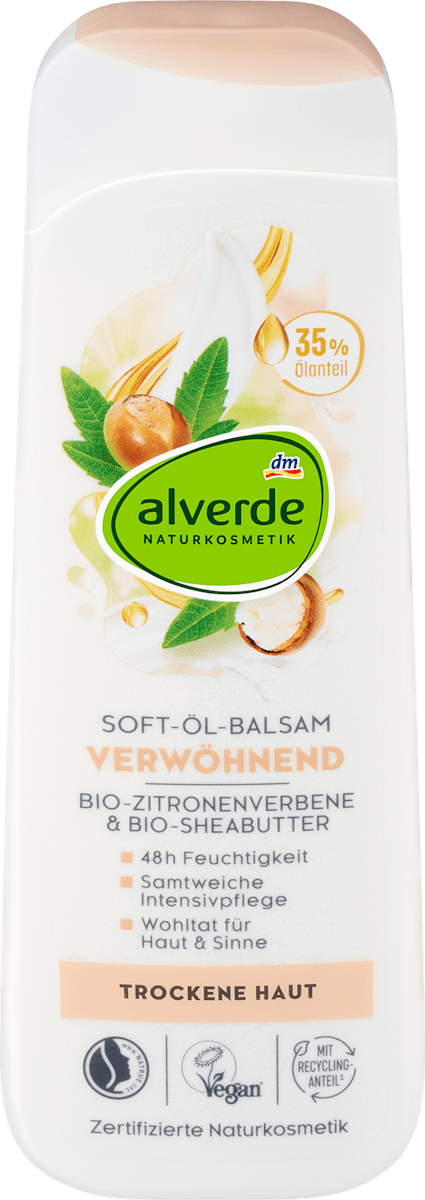 alverde NATURKOSMETIK Uljni balzam za tijelo – bio limunska verbena i ...