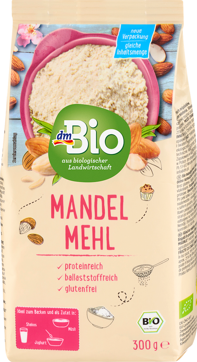 dmBio bio mandlová mouka, 300 g | dm.cz