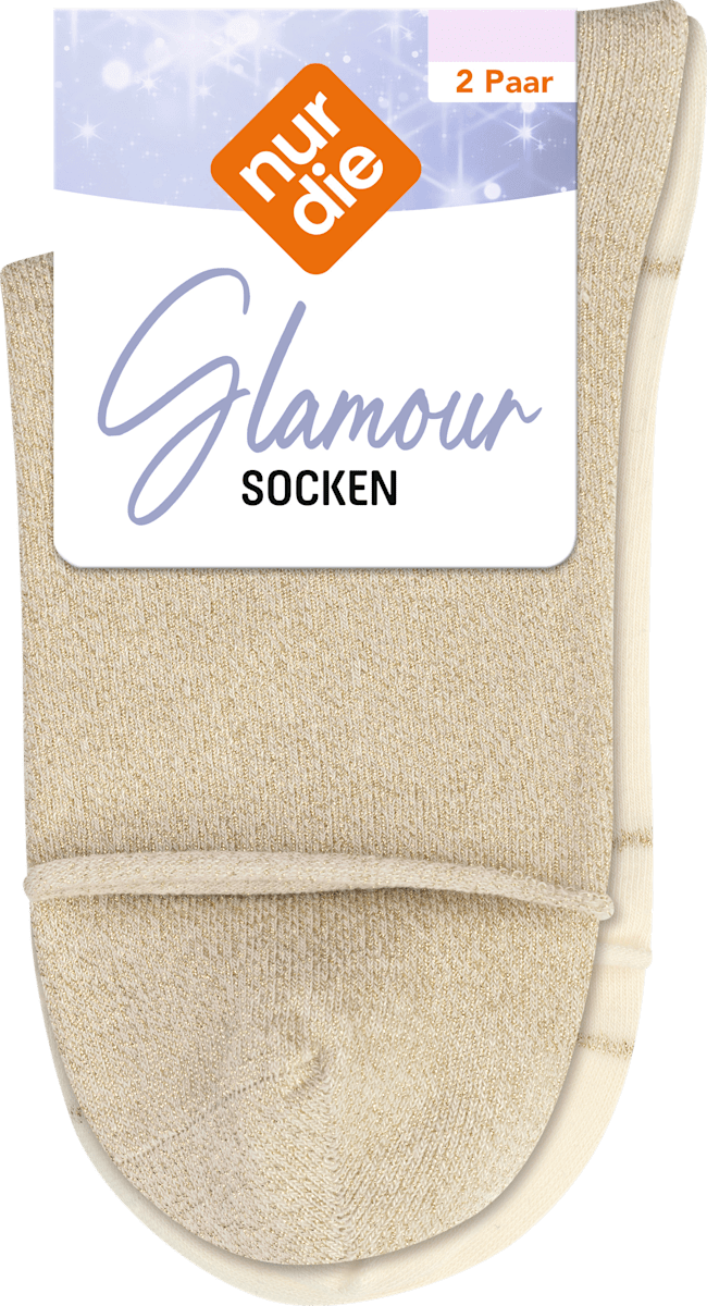nur die Socken Glamour beige, Gr. 35 - 38 (2 Paar), 4 St | dm.at